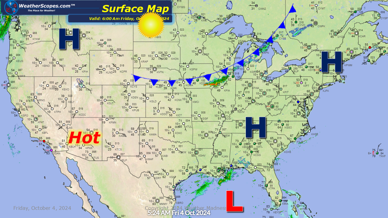 Daily Maps Friday October 4th, 2024 – Weather Made Fun and Exciting!