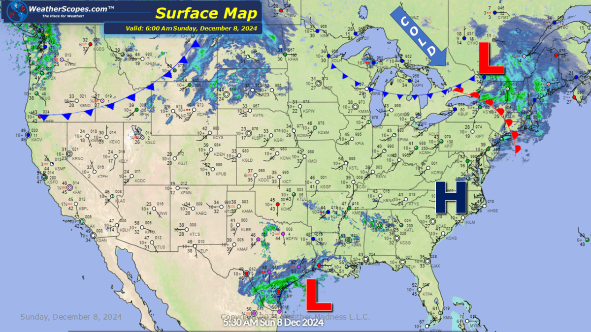 Daily Maps Sunday December 8th, 2024 – Weather Made Fun and Exciting!
