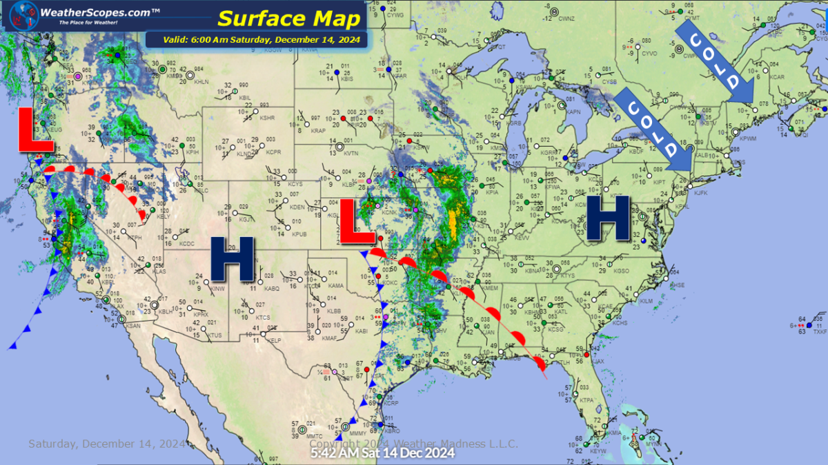 Daily Maps Saturday December 14th, 2024 – Weather Made Fun and Exciting!