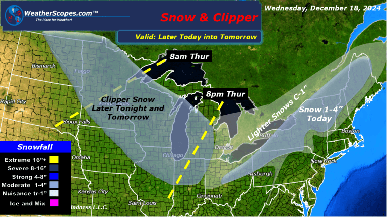 Daily Maps Wednesday December 18th, 2024 – Weather Made Fun and Exciting!