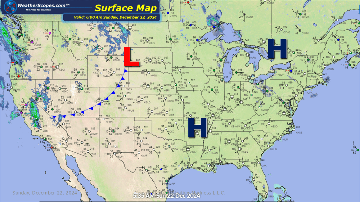Daily Maps Sunday December 22nd, 2024 – Weather Made Fun and Exciting!