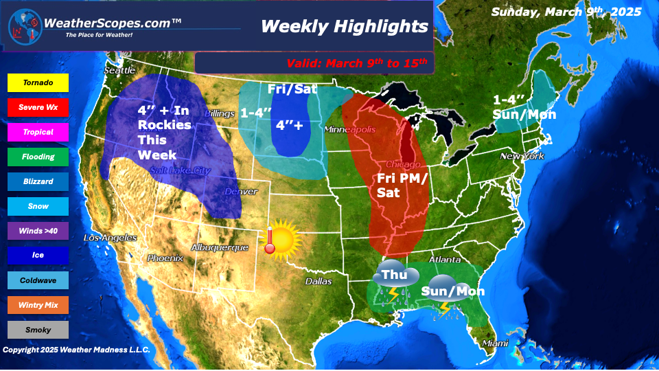 Weekly Highlights March 9th to 15th – Weather Made Fun and Exciting!