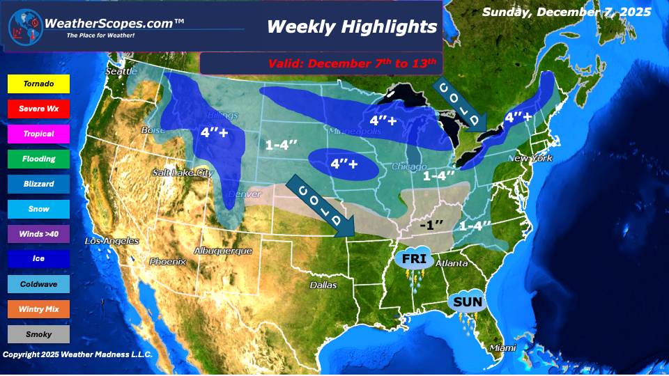 Weekly Highlights December 7th to 13th – Weather Made Fun and Exciting!