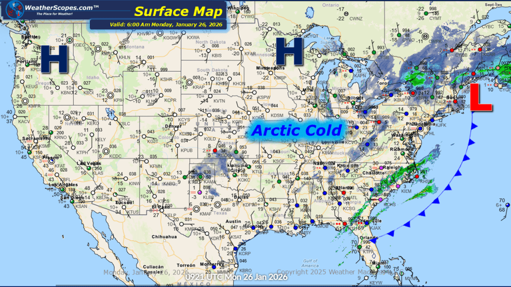 Daily Maps Monday January 26th, 2026 – Weather Made Fun and Exciting!